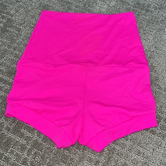 Barbie | Shorts | Barbie Hot Pink Spandex Shorts | Poshmark
